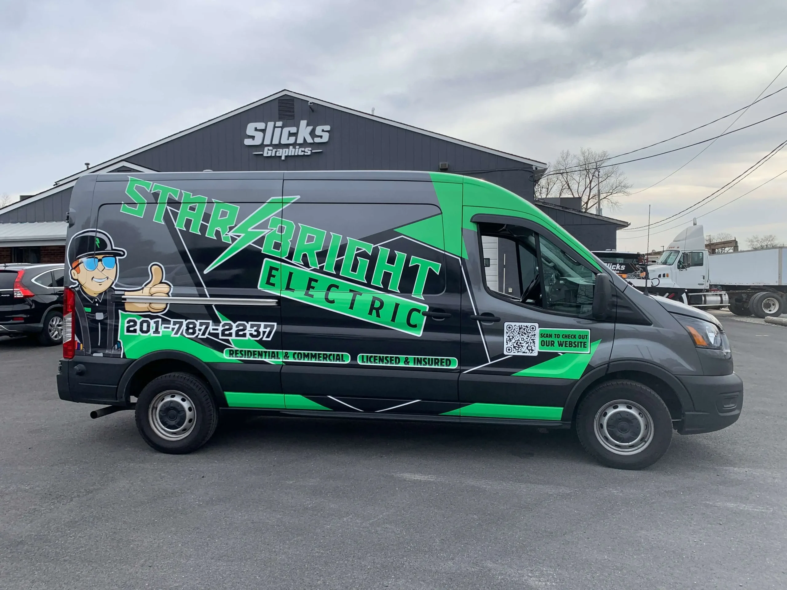 Electrician Van Wraps Bensalem, PA | Slicks Graphics
